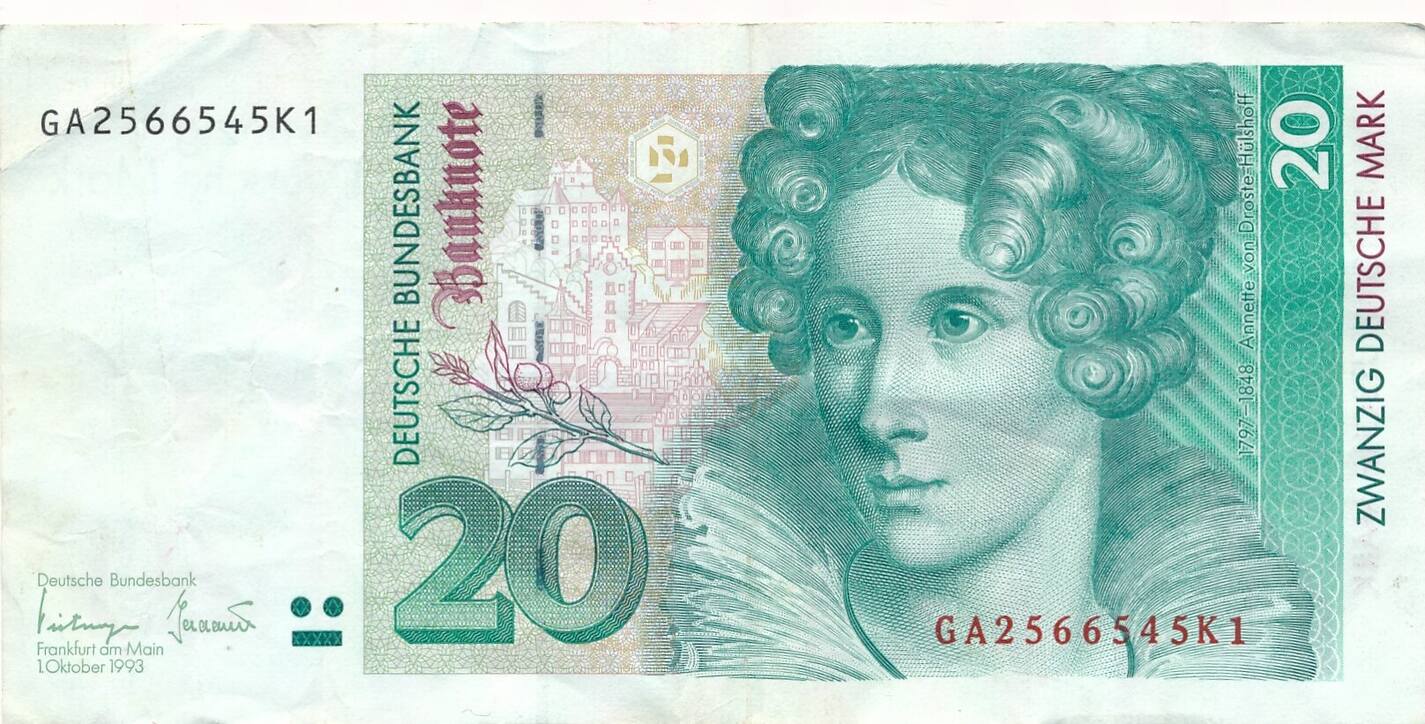 Deutschland BRD 20 DM Deutsche Mark 1993 III | MA-Shops