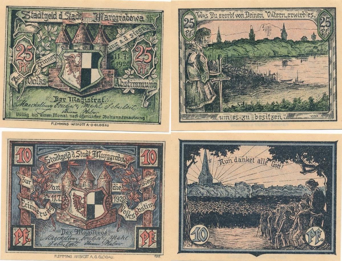 Marggrabowa 1920 Stadtgeld zur Erinnerung zur Volksabstimmung | MA-Shops