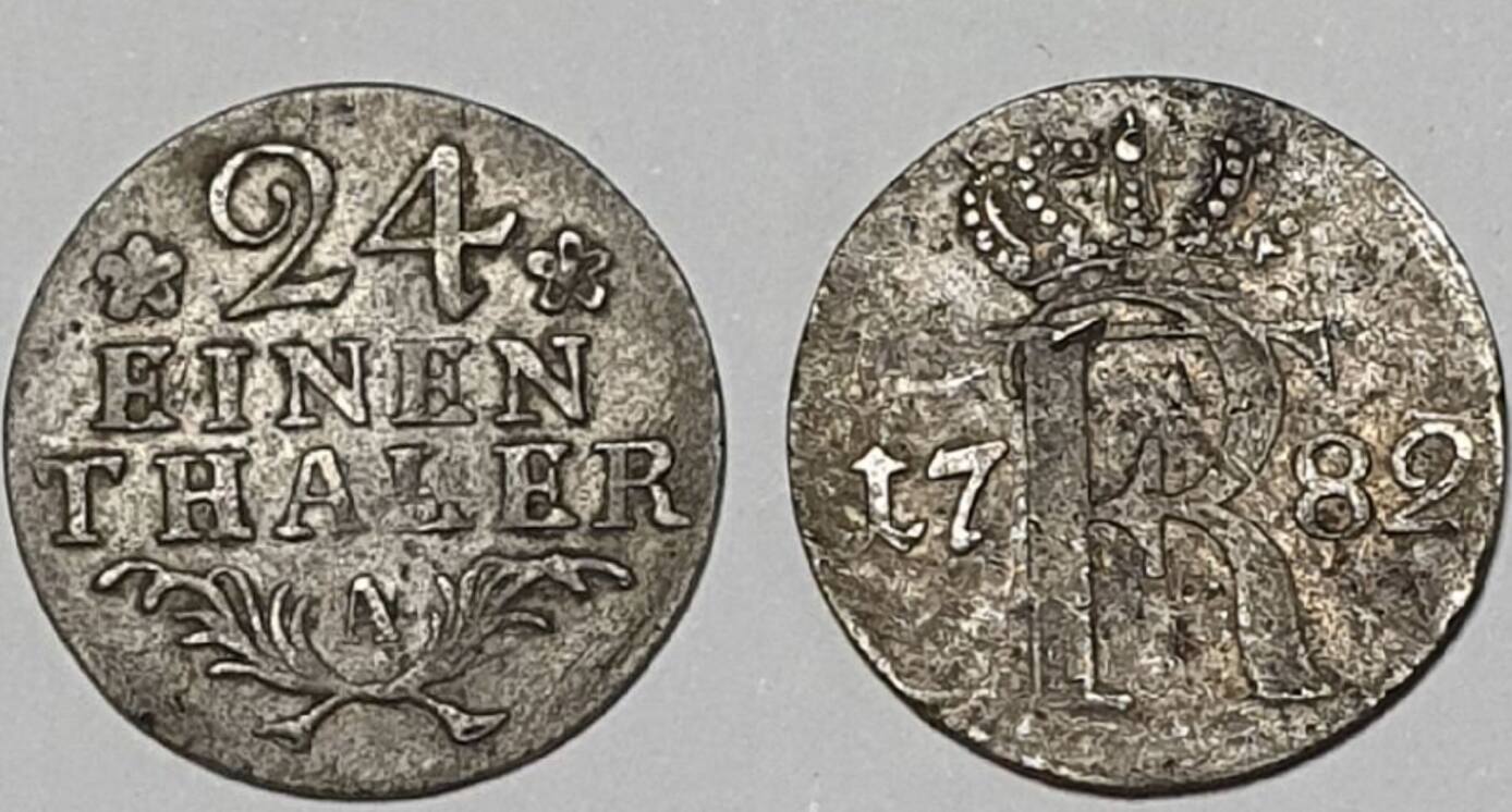 Altdeutschland, Brandenburg-Preußen 24 Thaler 1782 A Brandenburg ...
