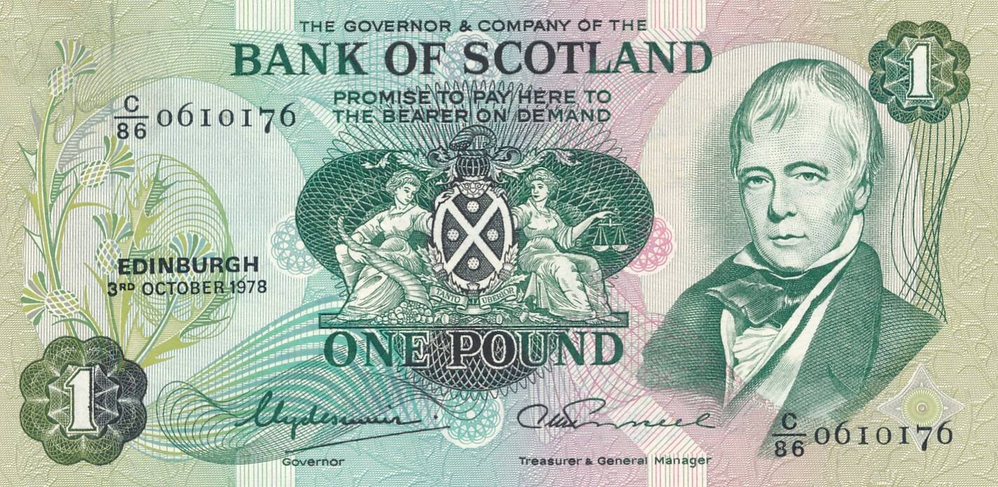 Schottland 1 Pound 1978 Bank of Scotland | MA-Shops