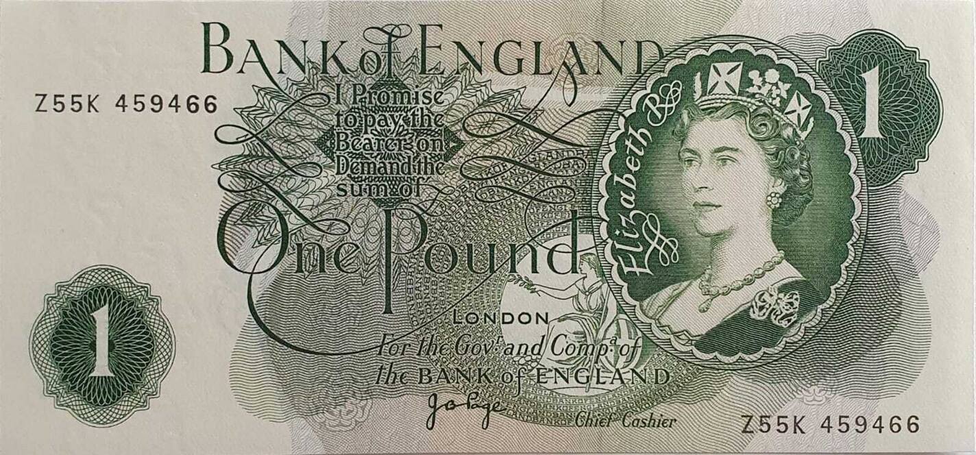 Großbritannien 1 Pound 1970 Banknote I | MA-Shops