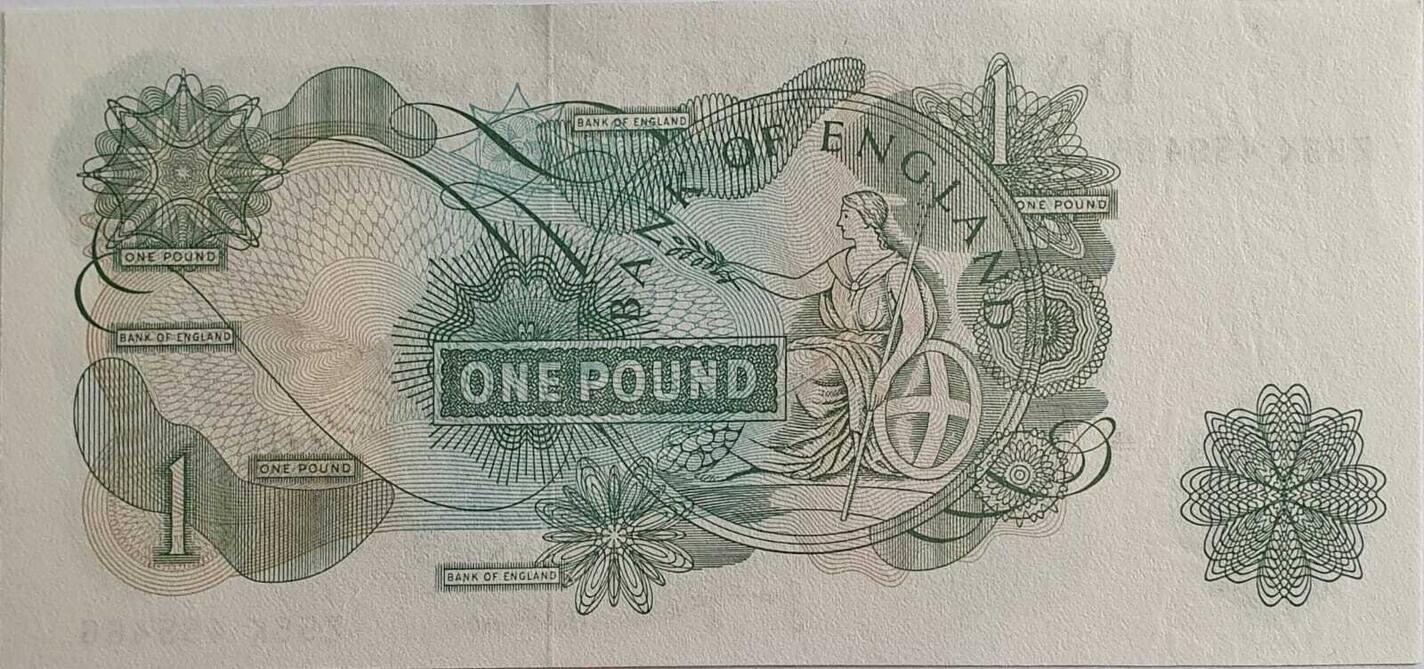 Großbritannien 1 Pound 1970 Banknote I | MA-Shops