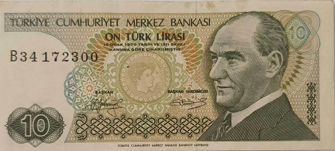 Türkei 10 Lira 1979-1987 Banknote E7, I.Tertip I- | MA-Shops
