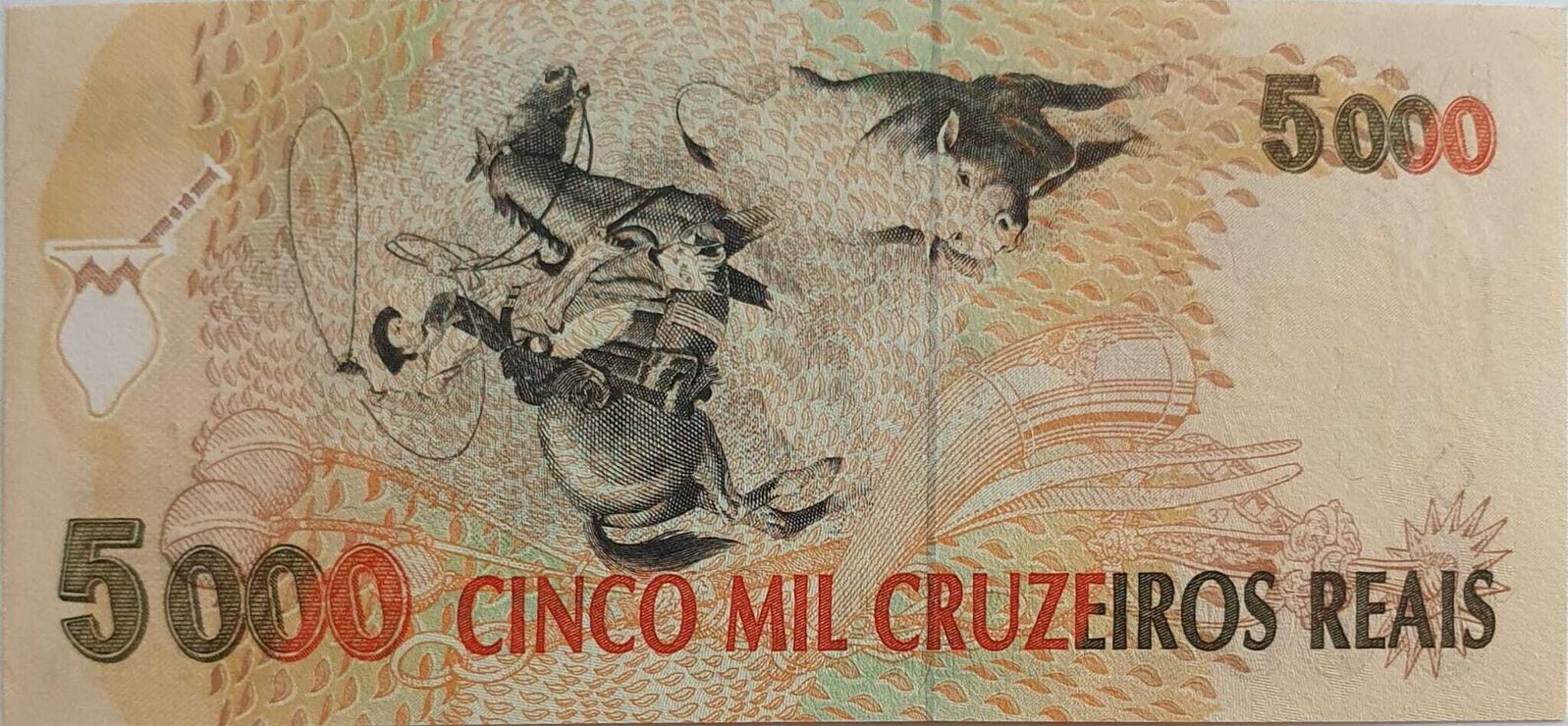 Brasilien 5000 Cruzeiros Reais 1993 Banknote I | MA-Shops