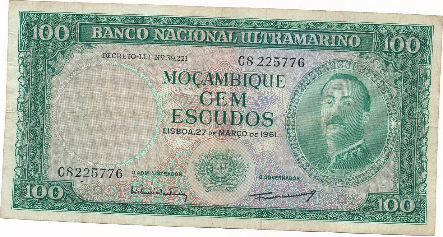 Mosambik 100 Escudos 1961 Mozambique III- | MA-Shops