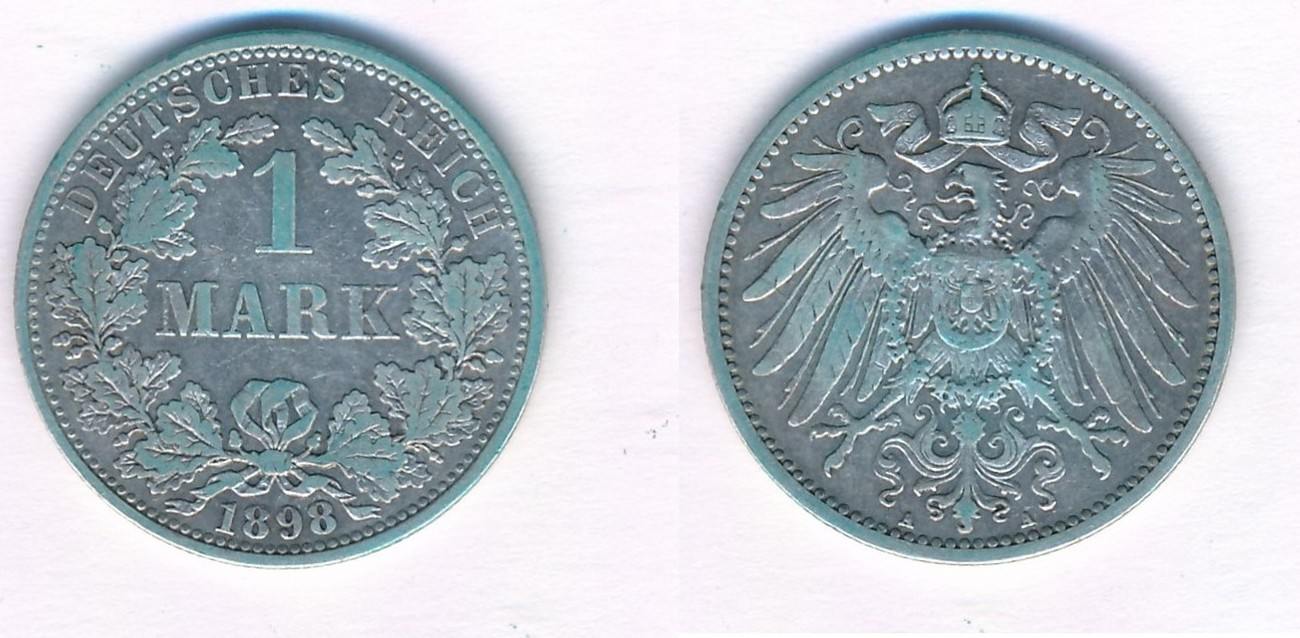 Deutschland 1 Mark 1898 A Kaiserreich fast sehr schön | MA-Shops