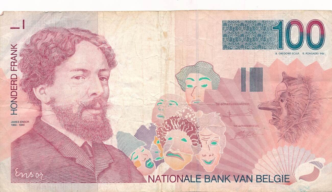 Belgien 100 Frank 1995 IV, leicht Fleckig | MA-Shops