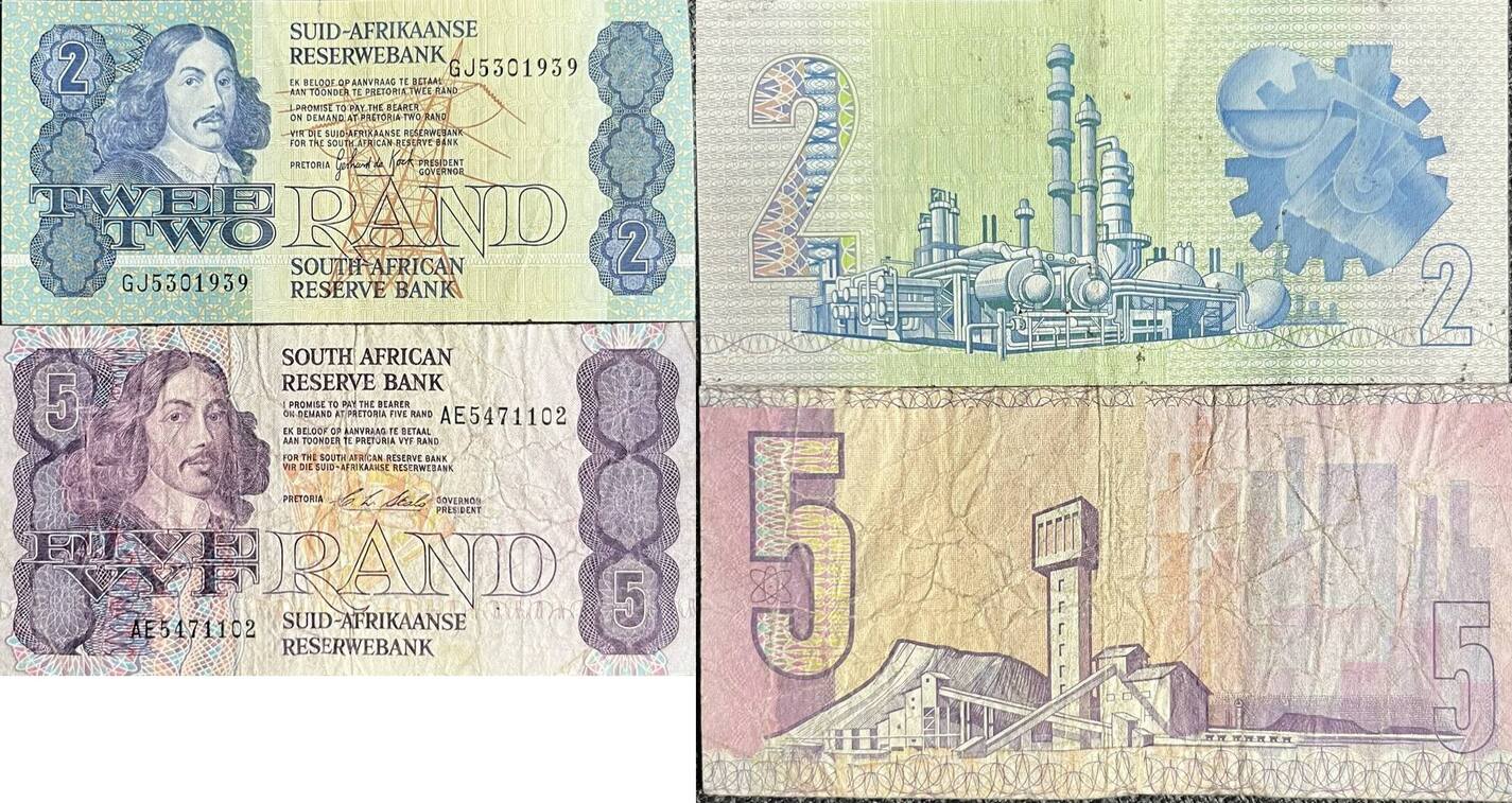 Südafrika 2, 5 Rand (1981) Banknote I-, II | MA-Shops
