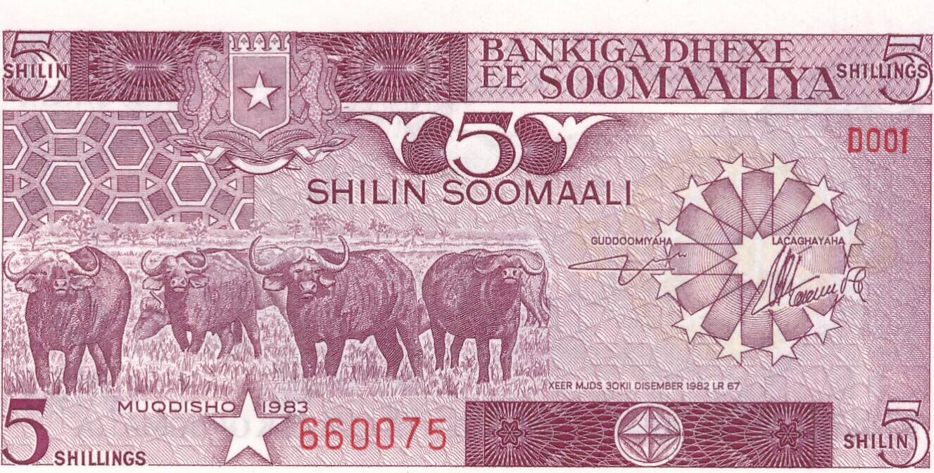Somalia 5 Shillings 1982 | MA-Shops