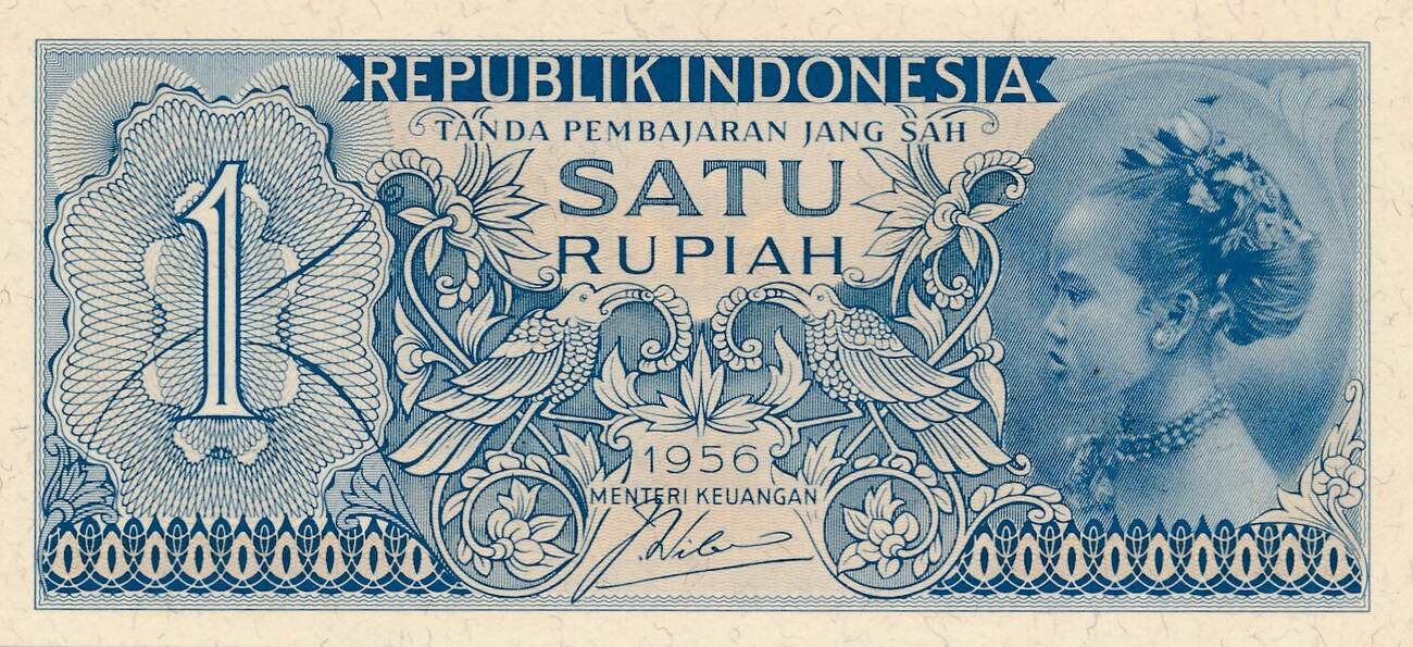Indonesien 1 Rupiah 1956 I, Kassenfrisch | MA-Shops