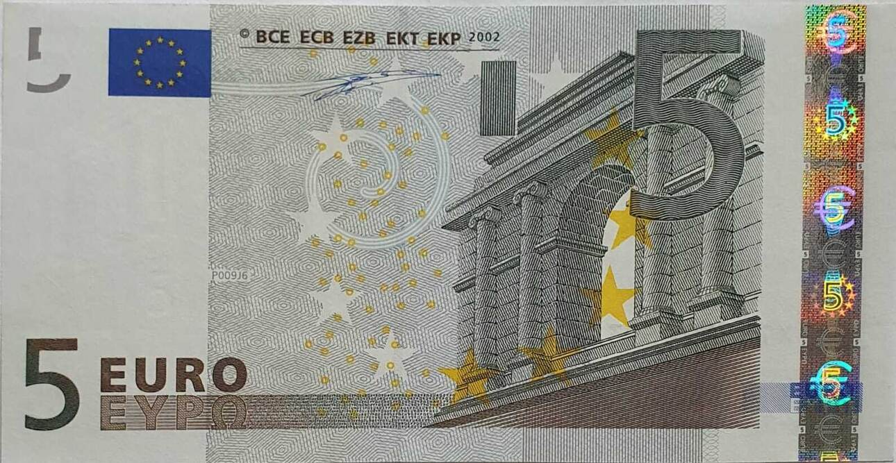 Deutschland 5 Euro 2002 Banknote fast I | MA-Shops