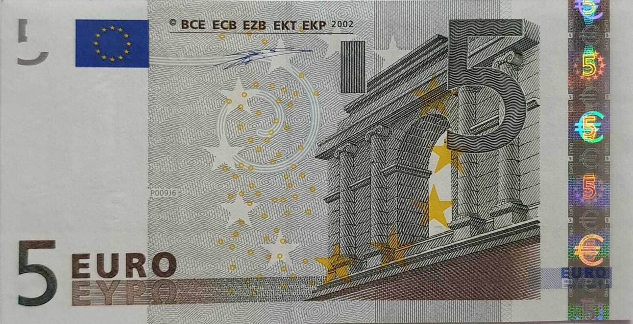 Deutschland 5 Euro 2002 Banknote fast I | MA-Shops