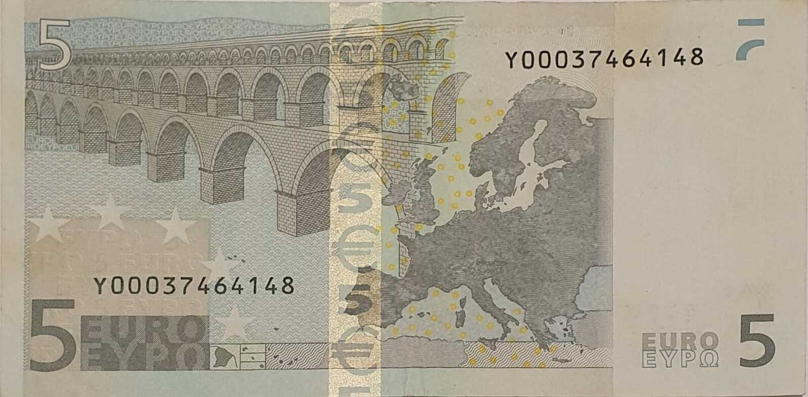 Deutschland 5 Euro 2002 Banknote II | MA-Shops