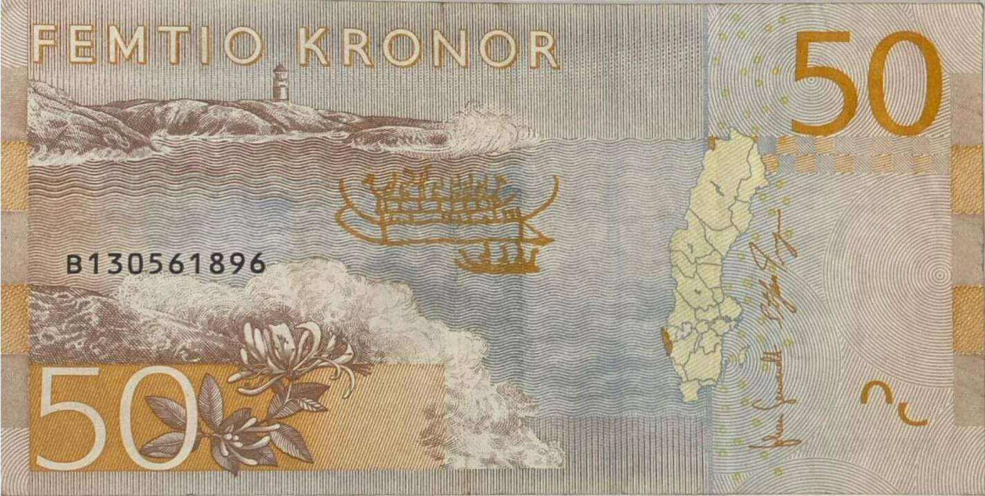 Sweden,Schweden 50 Kronor ND (2015) Banknote II- | MA-Shops