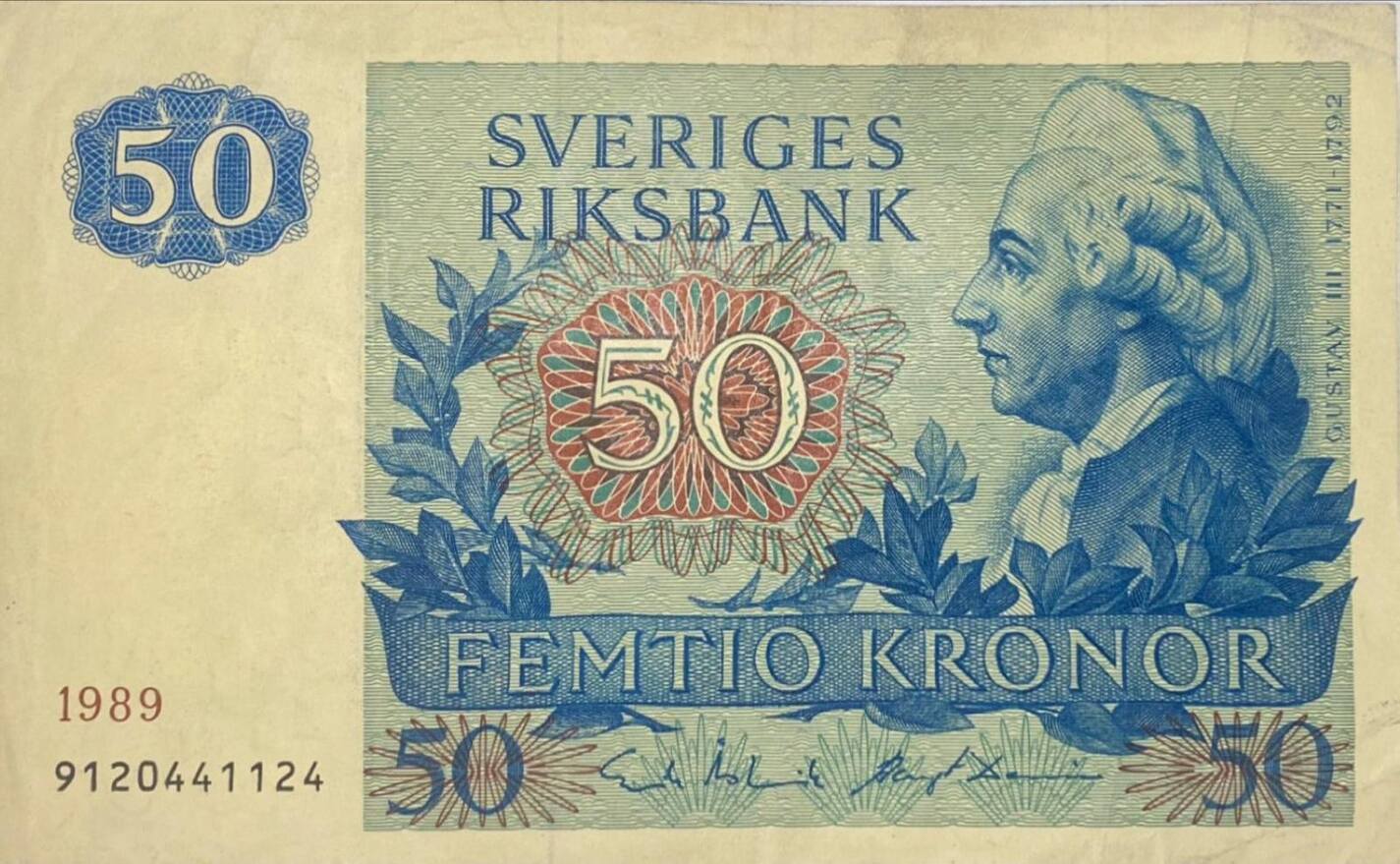 Sweden,Schweden 50 Kronor 1989 Banknote II-III | MA-Shops