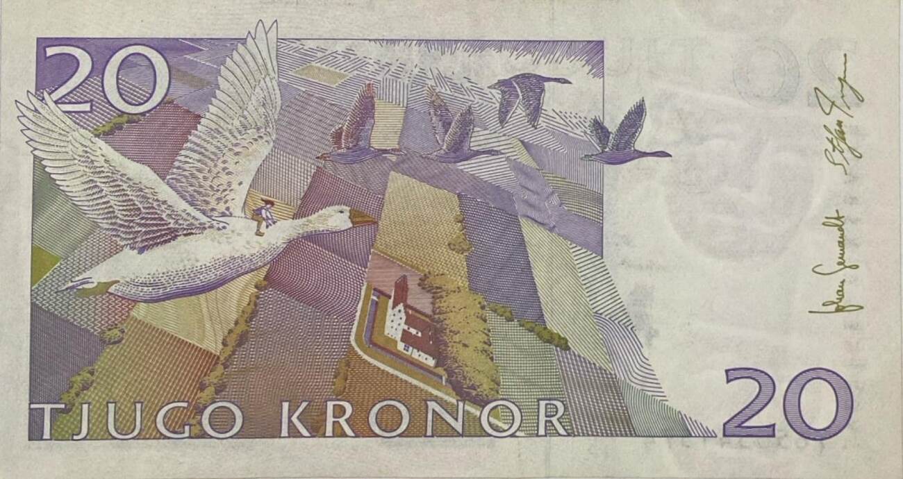 Sweden,Schweden 20 Kronor o.D.(1991-95) Banknote, Sveriges Riksbank II+ ...