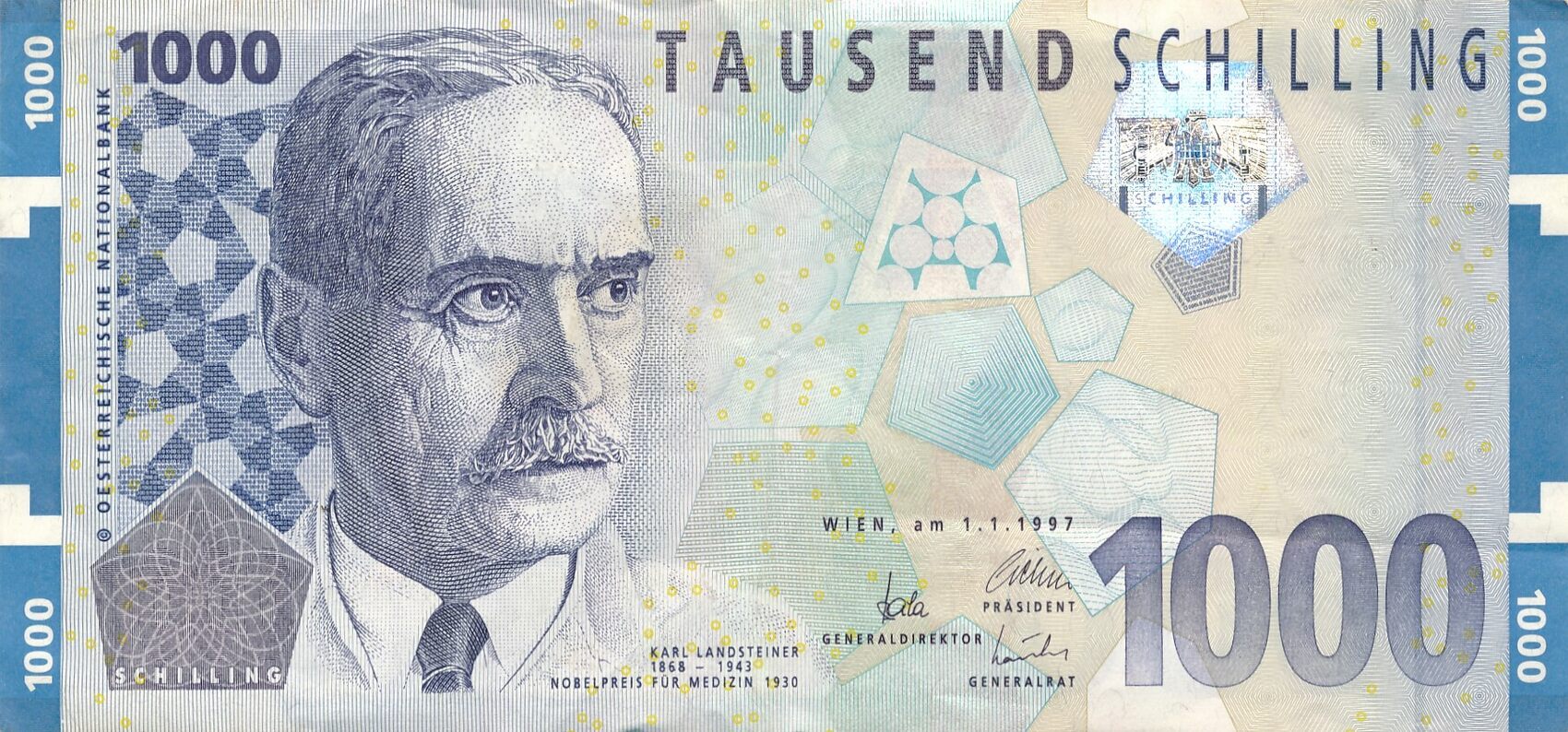 Österreich 1000 Schilling 1997 III | MA-Shops