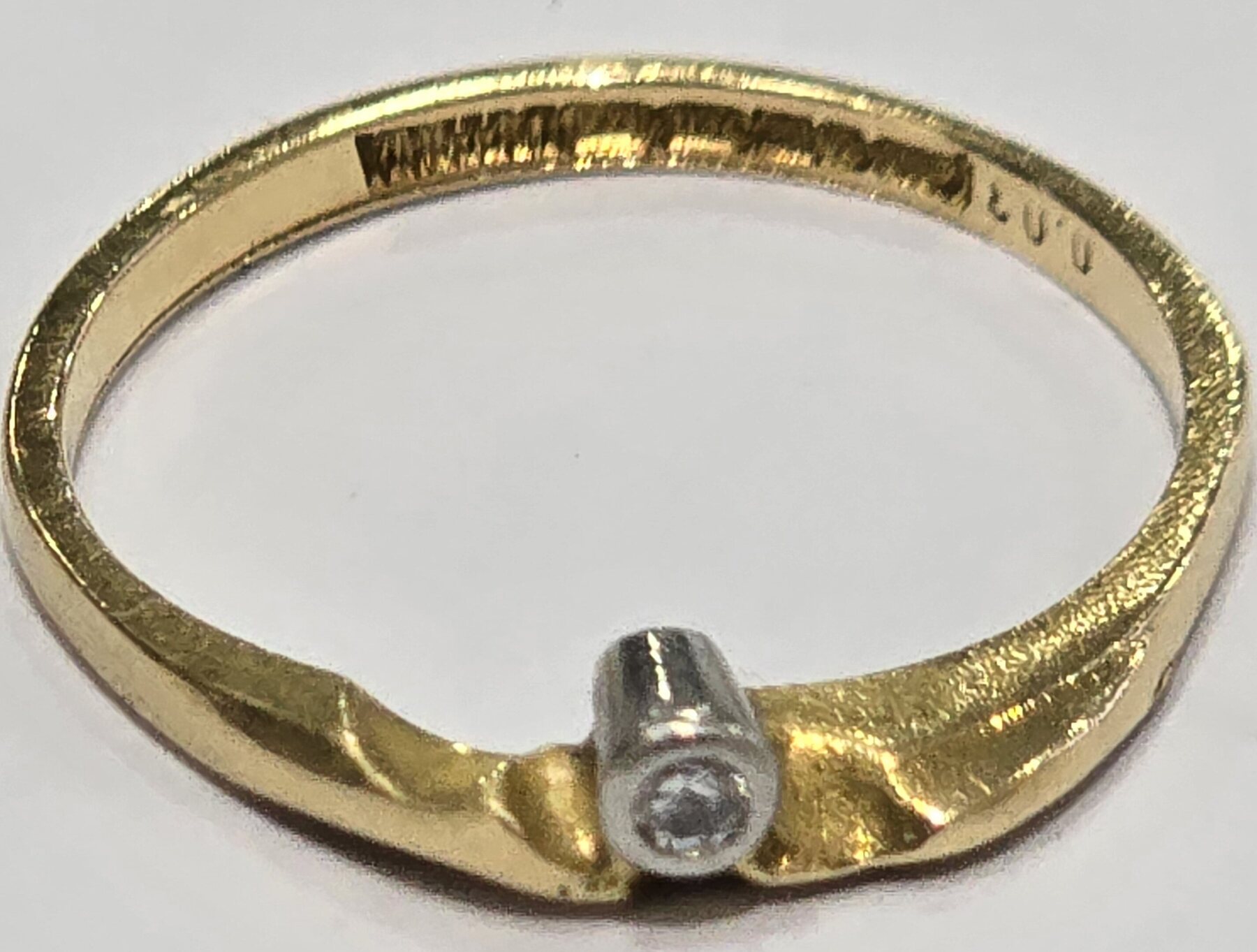 Goldschmuck Gelbgold Lapponia 18K 750er Gold Ring mit Brillant 0,03 Ct ...