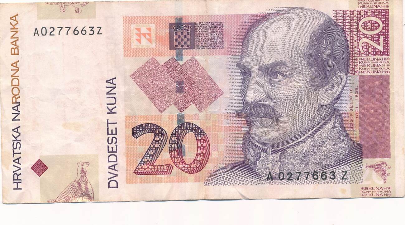 Kroatien 20 Kuna 2001 Banknote III | MA-Shops