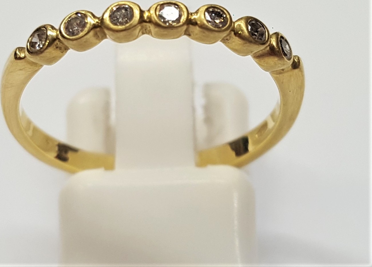 Brillant Memory Ring Gold 14K 585 er Gold Brillantring Goldring Gelbgold 0,14 Ct | MA-Shops