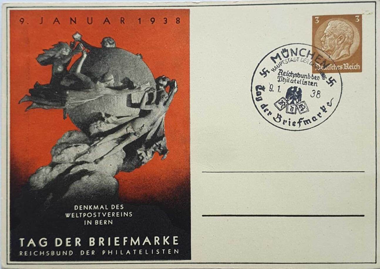 Deutschland, Drittes Reich AK Ansichtskarte, Postkarte, Ganzsache 9.1. ...