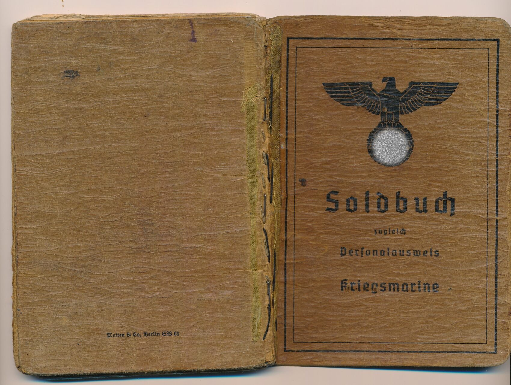 3. Reich, Deutschland, Wehrmacht 2. Weltkrieg Militaria, Soldbuch 1938 ...