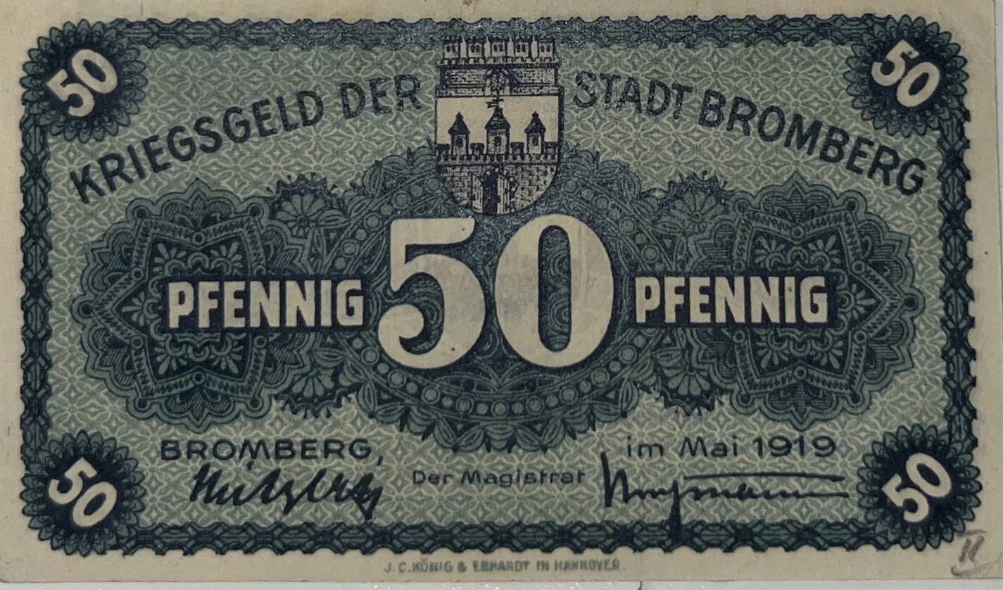 Deutschland, Deutsches Reich 50 Pfennig 1919 1 x Notgeldschein, Stadt ...