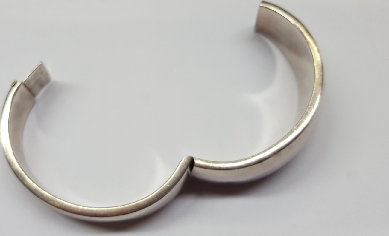Breiter 925 er Silber Armreif Silberamreif | MA-Shops