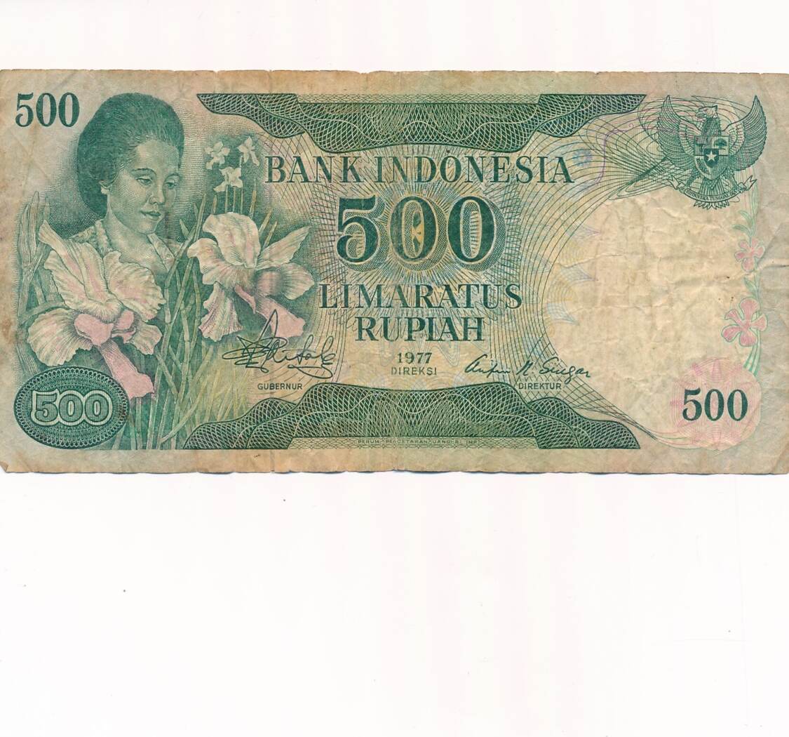 Indonesia 500 Rupiah 1977 Banknote IV, gebraucht | MA-Shops