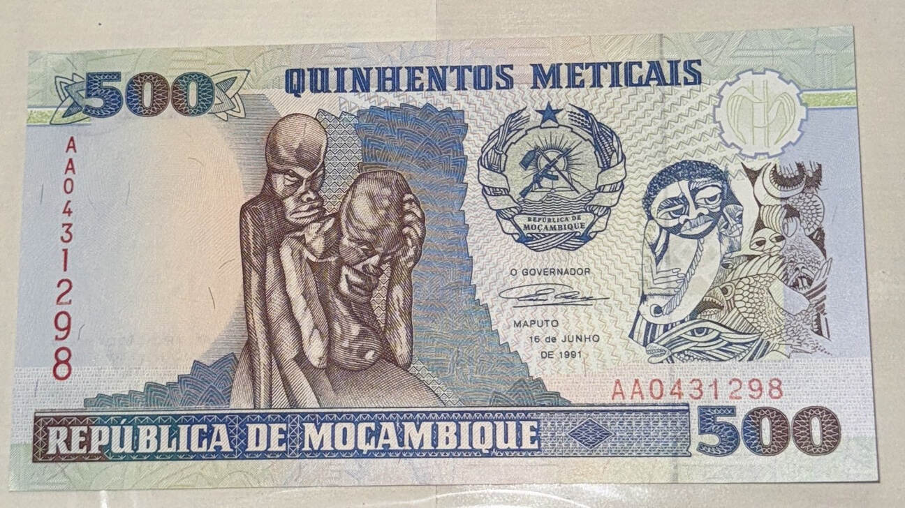 Mozambique 500 Meticais 1991 Banknote unc | MA-Shops