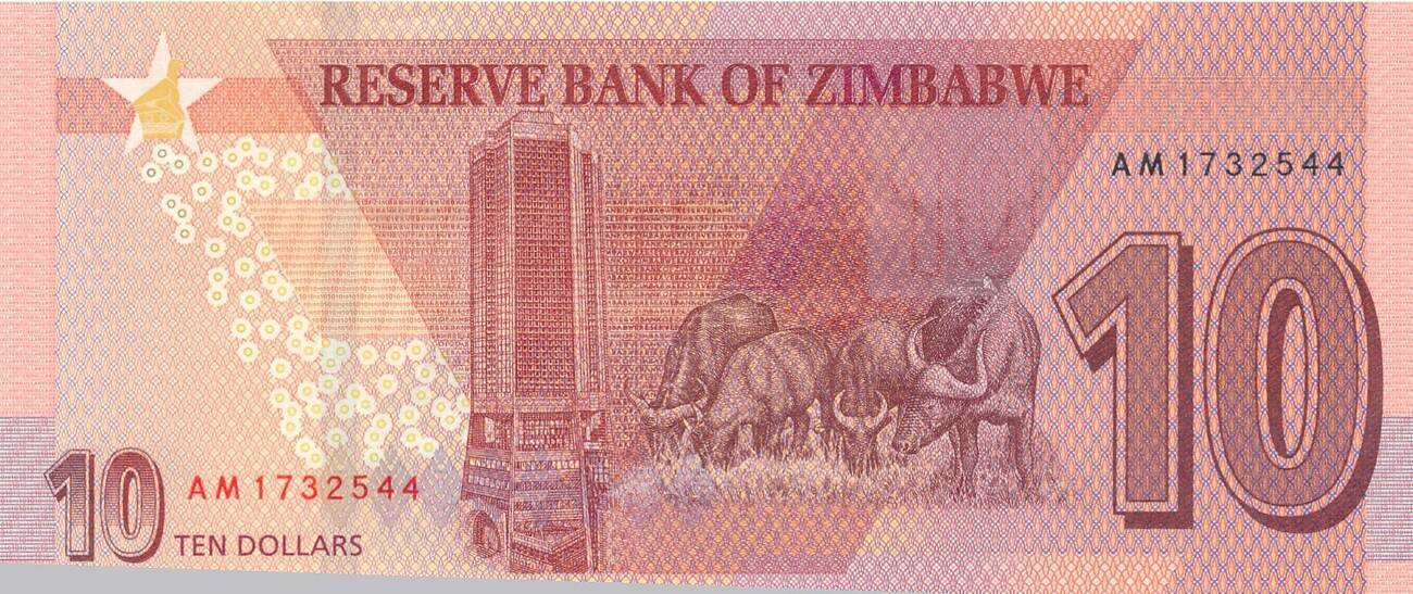 Zimbabwe 10 Dollars 2020 Banknote unc | MA-Shops