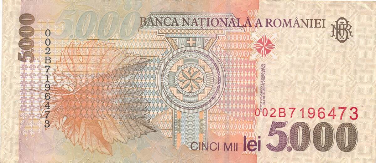 Rumänien 5000 Lei 1998 Banknote III | MA-Shops