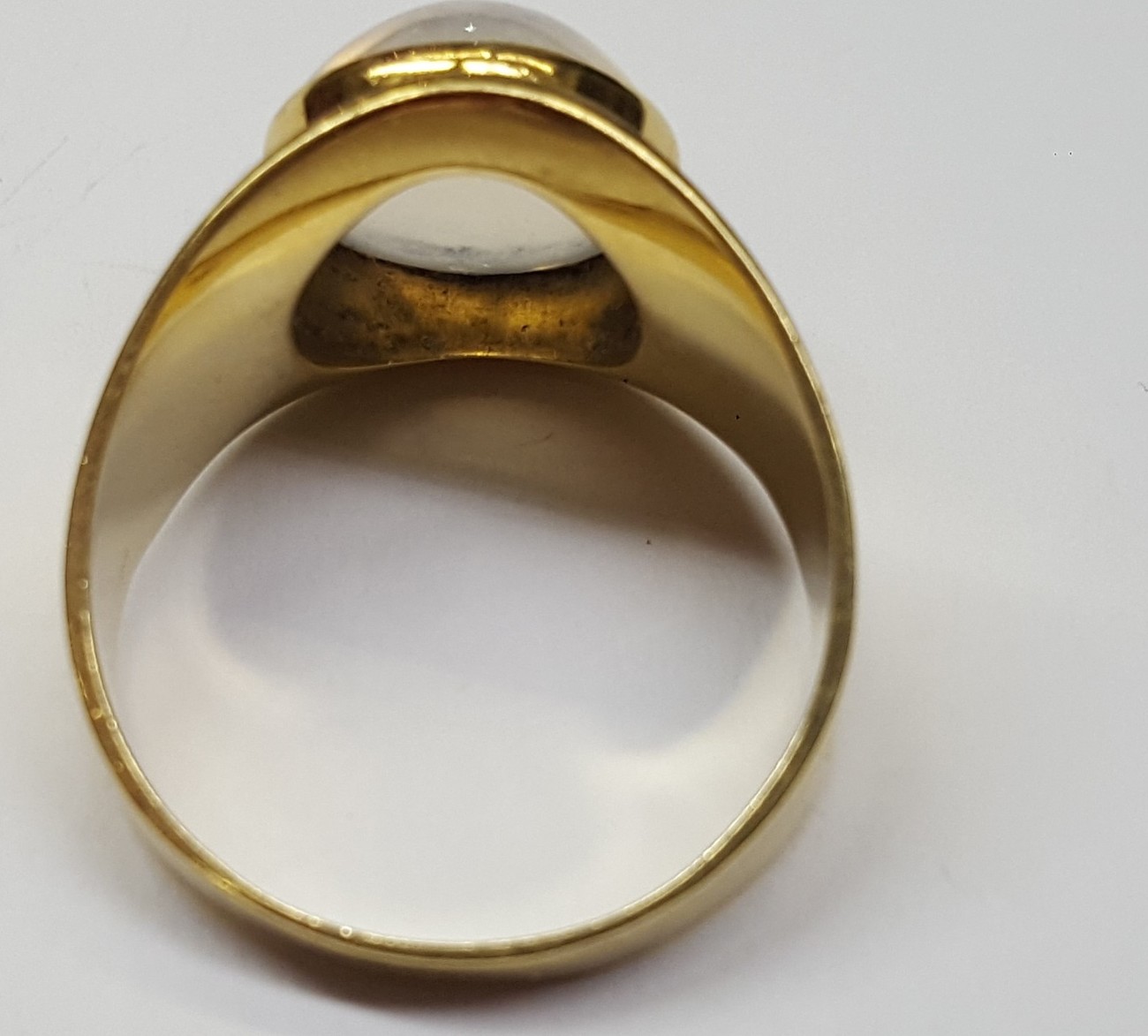 Mondstein Ring Gold 14K 585 er Gold Goldring Gelbgold | MA-Shops