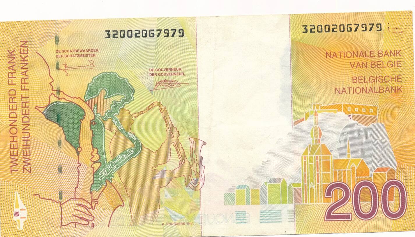 Belgien 200 Frank (1995) Banknote III | MA-Shops