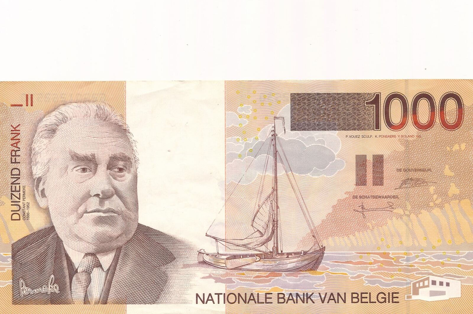 Belgien, Belgique 1000 Frank (1997) Banknote III+ | MA-Shops