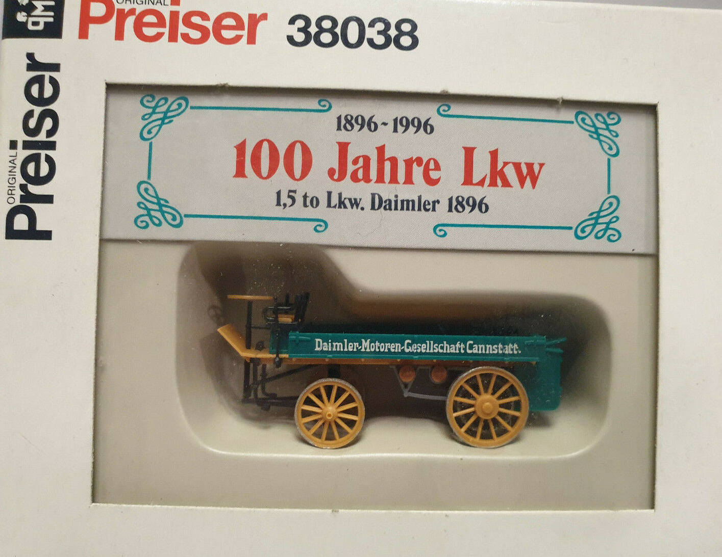 Preiser Autmodell Daimler M 1:87 38038 1896-1996 100 Jahre LKW | MA-Shops