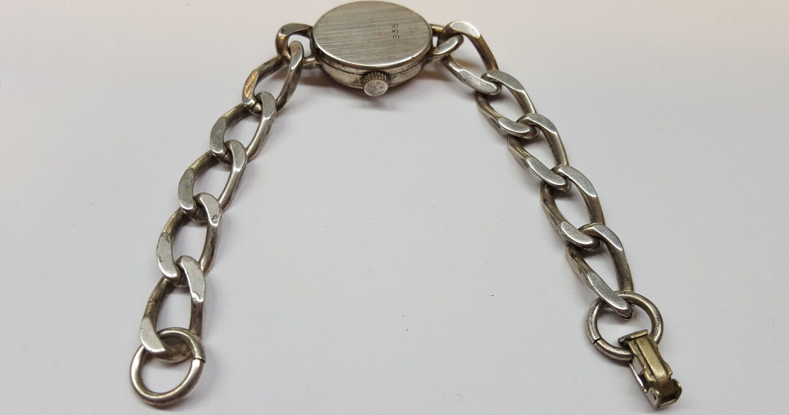 Armbanduhr 835er Silber ISOMA 17 Jewels Silberarmbanduhr Handaufzug ...