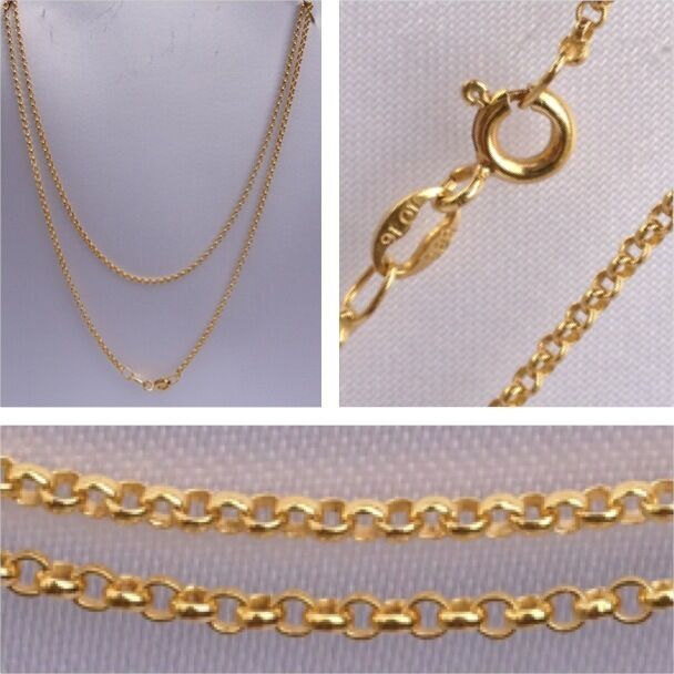 14 Karat Kette Collier 585 er Gold Goldkette Goldcollier | MA-Shops
