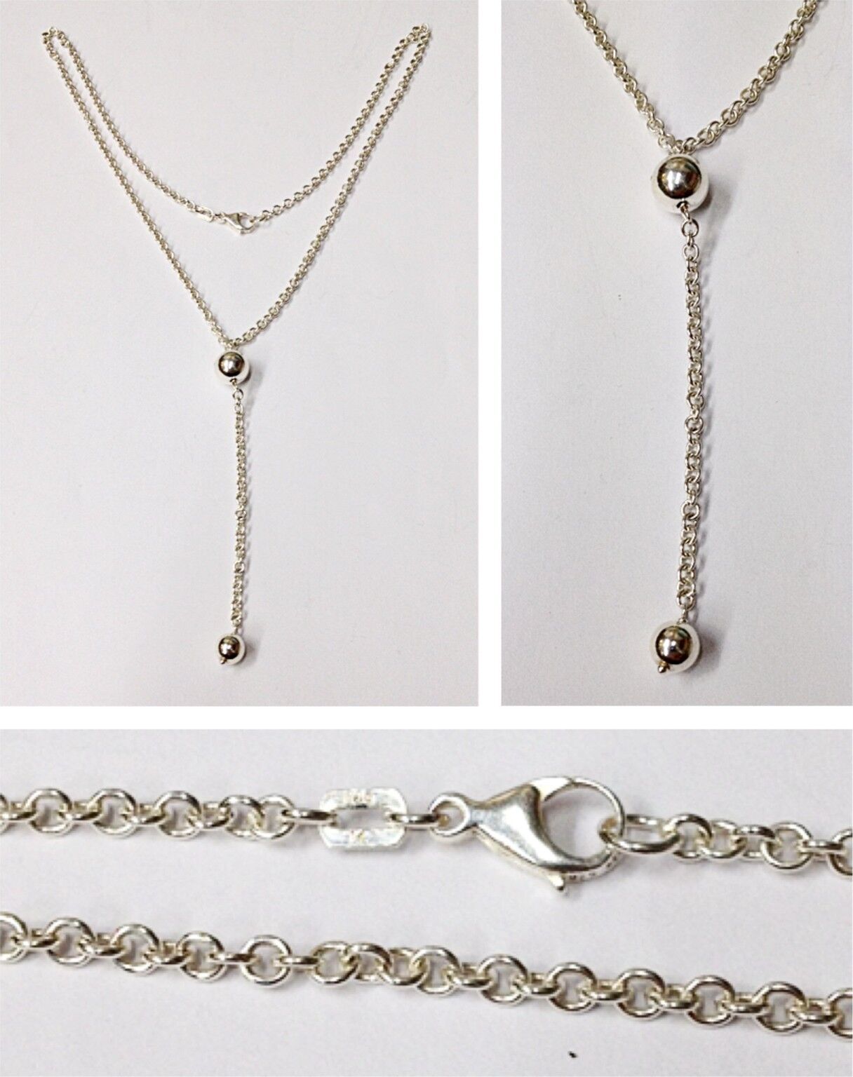 Schönes 925er Silber mit Anhänger Silberschmuck Kette Silberkette | MA-Shops