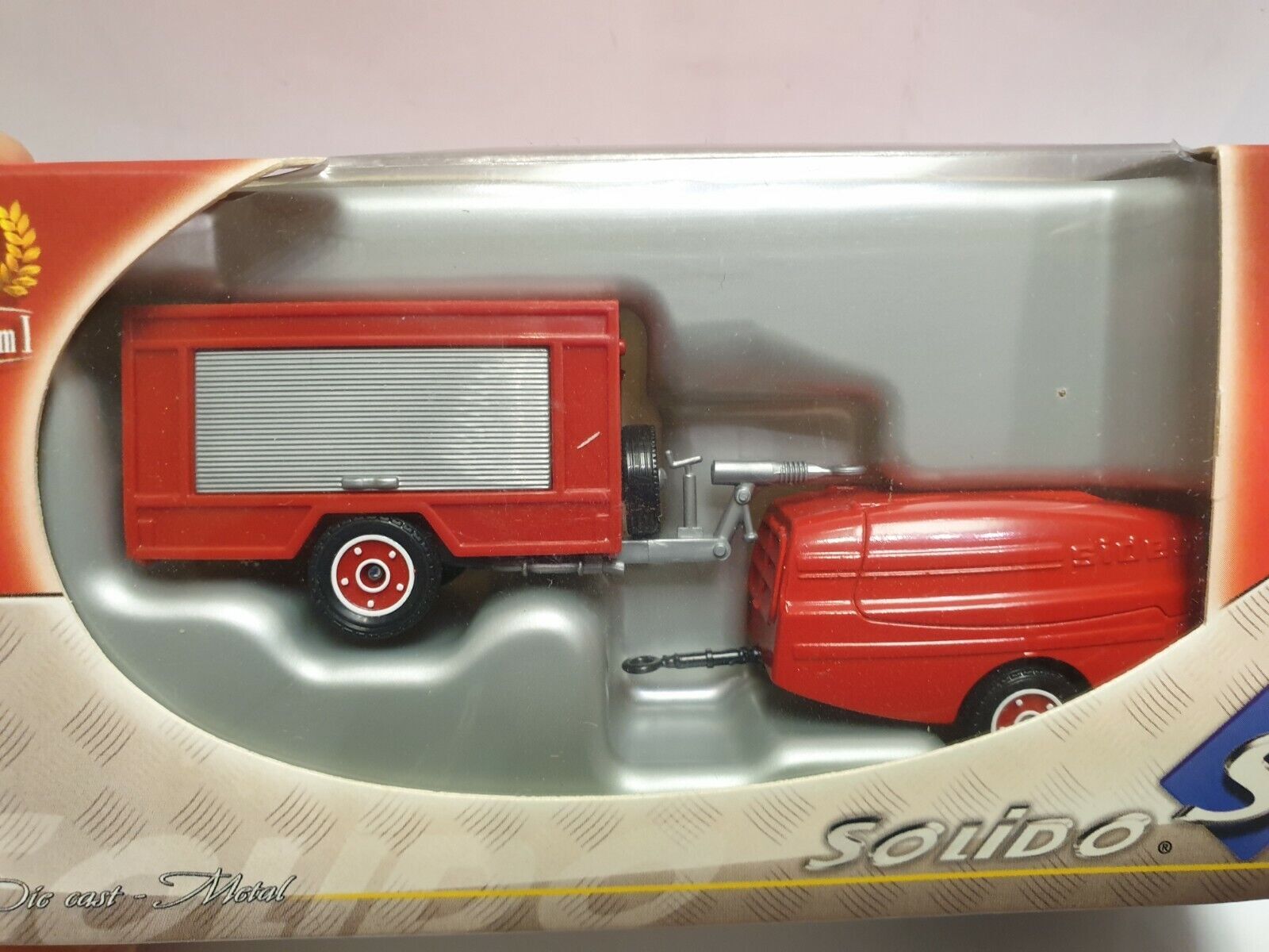 Solido Modellauto Mercedes LKW Toner Gam I 2182 Lot De Remorques Frankreich Rot | MA-Shops