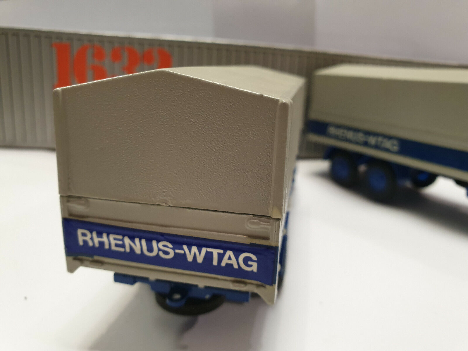 Benz Mercedes NZG No 146 Rhenus Wtag Lastzug Trucker LKW Modellauto OVP ...
