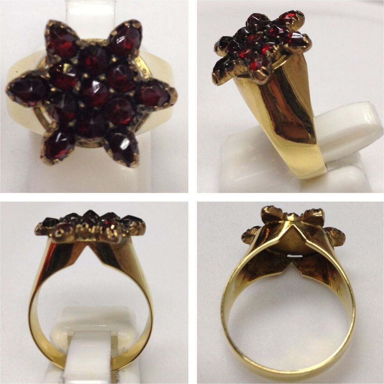 Granat Ring Granatring Granatschmuck 585er Gold Goldring | MA-Shops