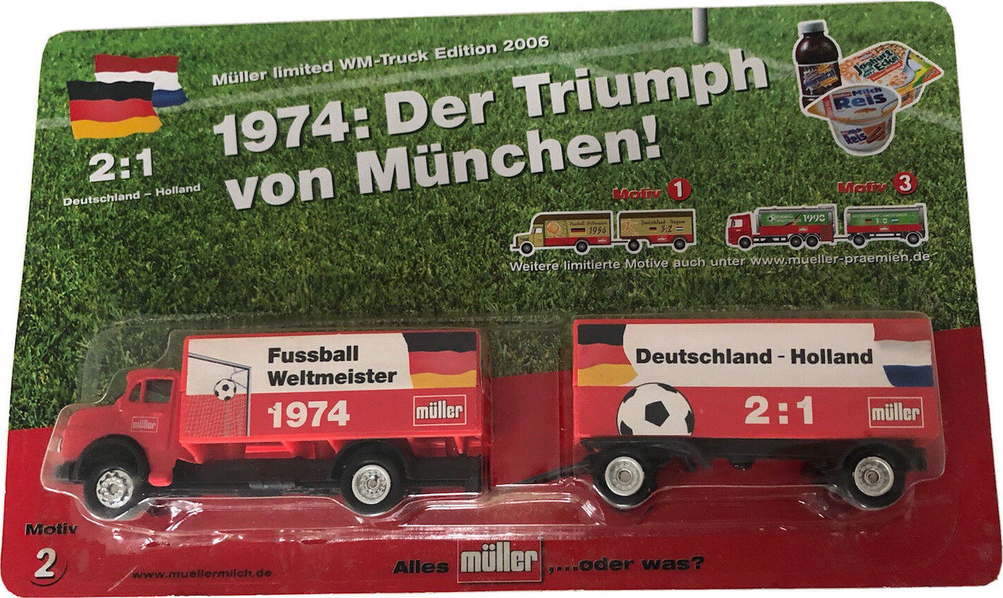 1974 Mercedes-Benz Modellauto Müller Fußballweltmeister in OVP | MA-Shops