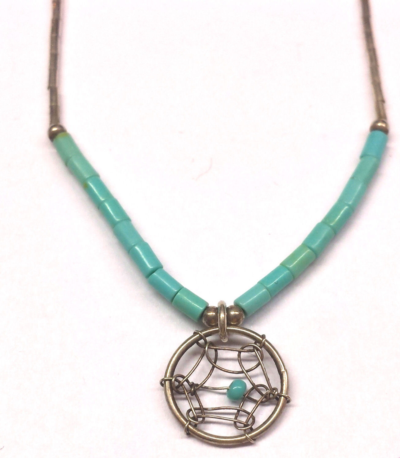 Silberkette 925er Silber Anhänger Türkis Indianerschmuck | MA-Shops