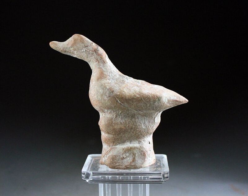 Ancient art Greek pottery terracotta figure of a Goose, 4th.-3rd. cent ...
