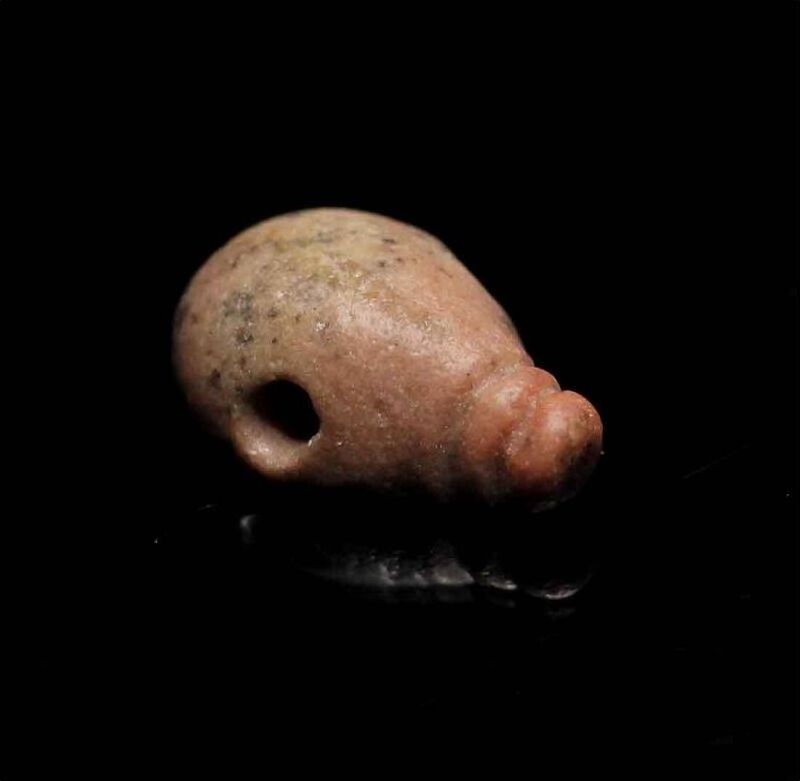 Ancient art Rare figural pink stone amulet seal, Mesopotamia, Uruk ...