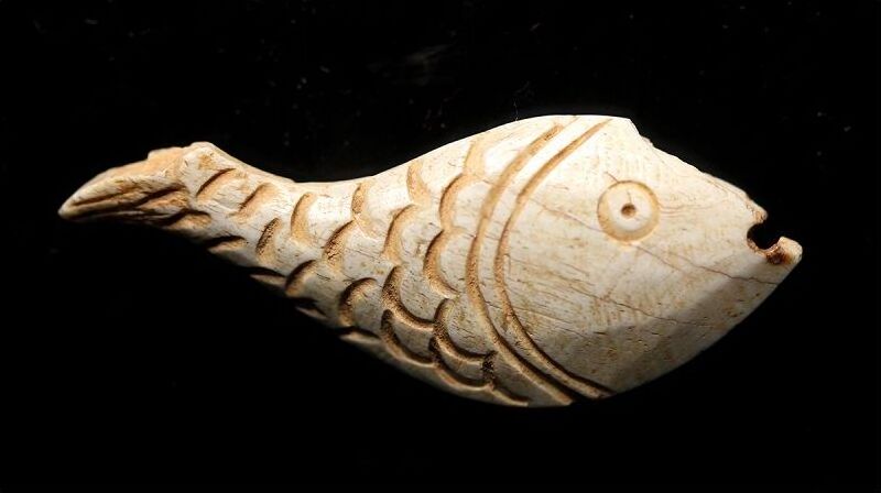 Ancient art Nice carving of a Fish as amulet, Egyptian, 1st. mill. BC ...