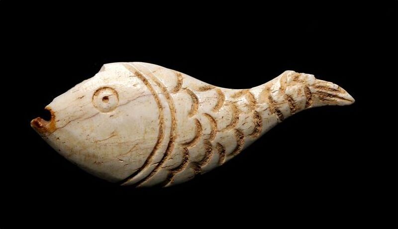 Ancient art Nice carving of a Fish as amulet, Egyptian, 1st. mill. BC ...