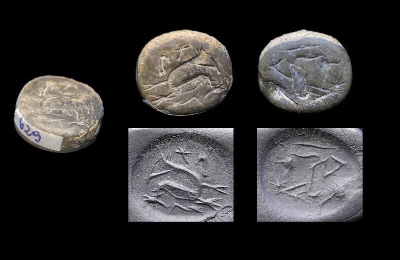 Ancient art High quality Bifacial scaraboid stamp seal, Phoenician c. 800 BC | MA-Shops