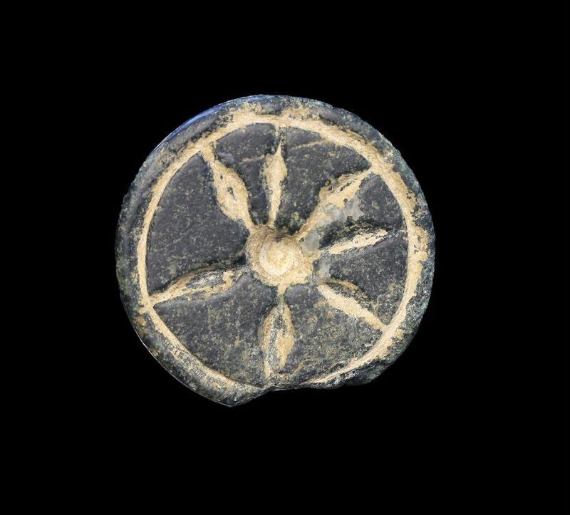 Ancient art Large round stamp seal, Mesopotamia, Uruk period, 3300-2900 ...